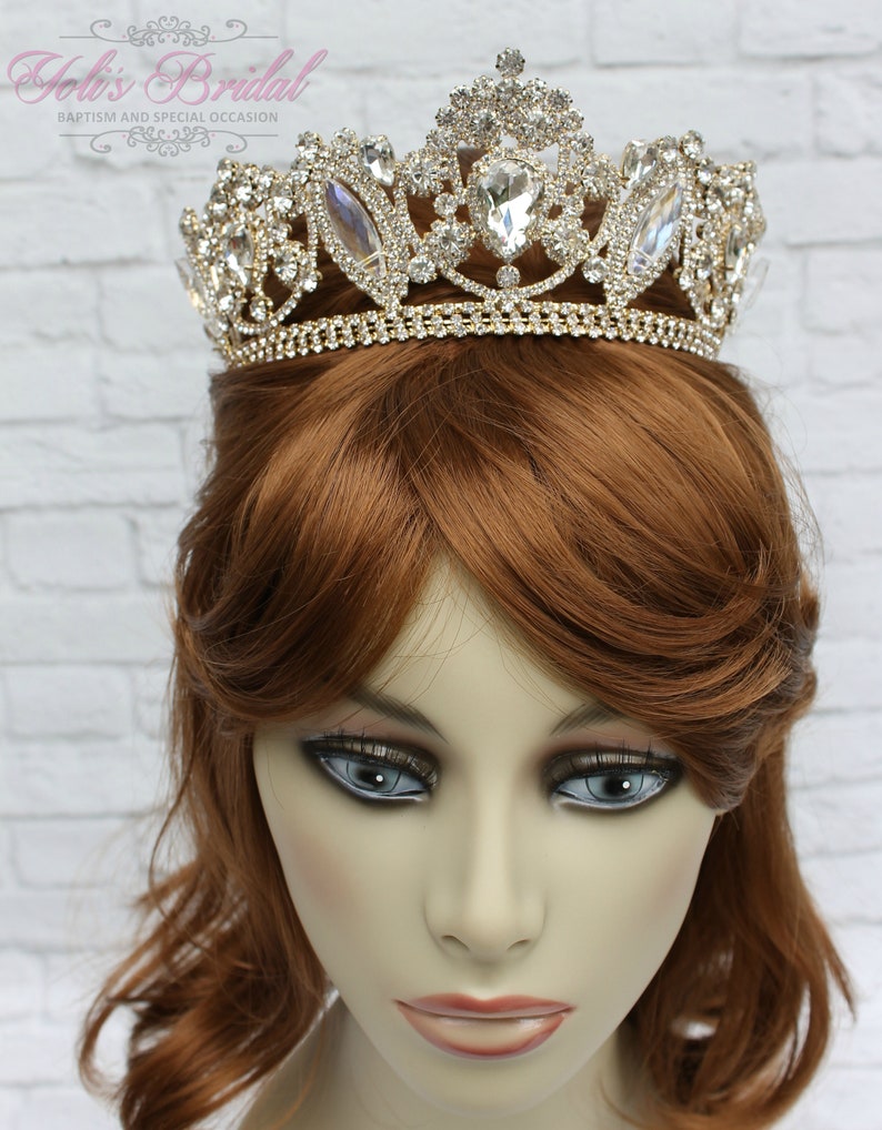FAST SHIPPING!! Gold Little Girl Round Crown, Royal Crown, Full Crown ...