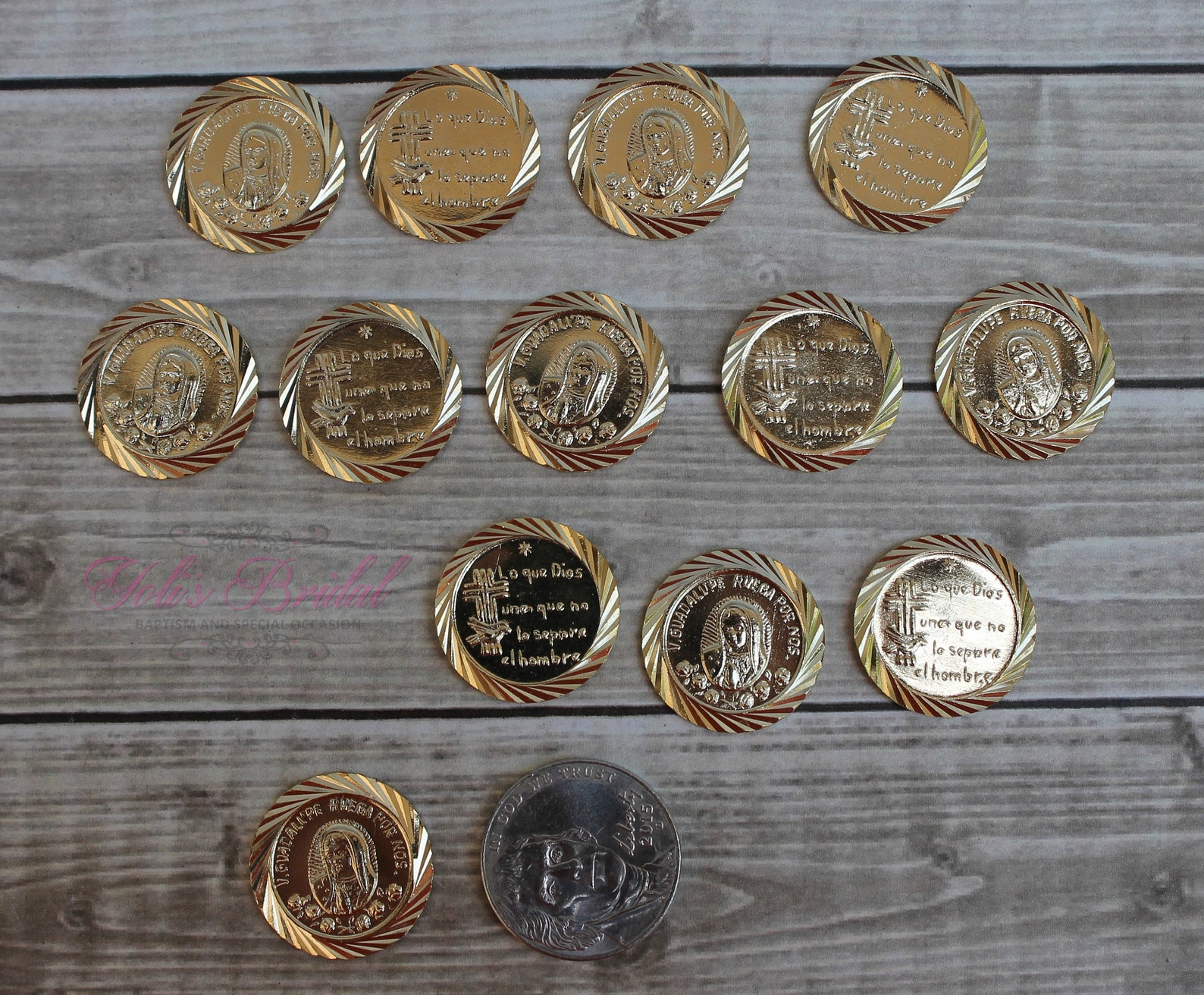 FAST SHIPPING Wedding Coins, Unity Coins, Wedding Arras, Unity Arras ...