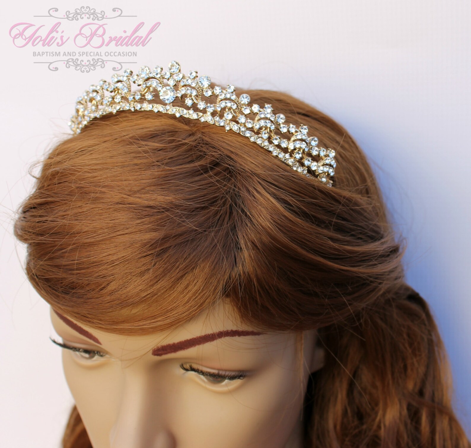 FAST Shipping Super Sparkle Gold Swarovski Tiara - Etsy
