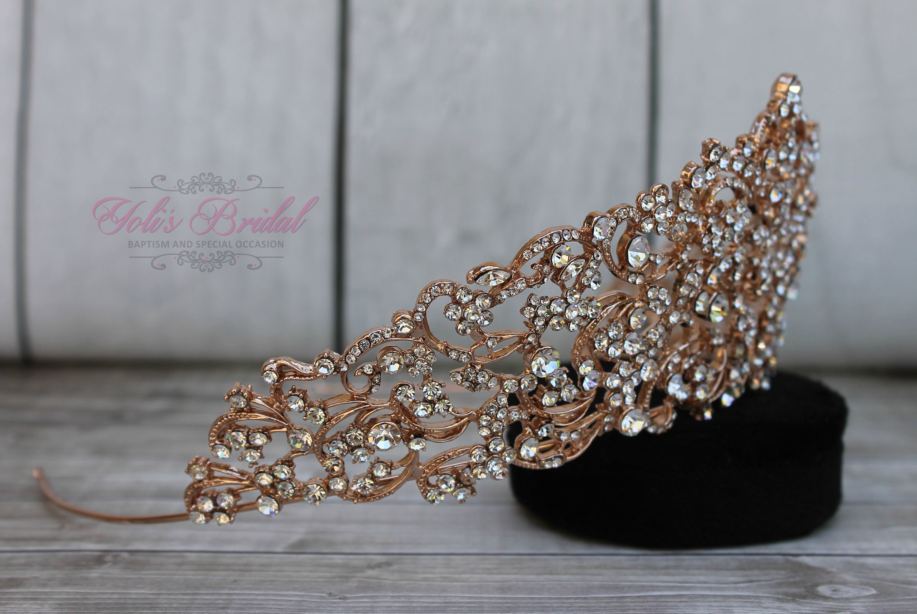 FAST SHIPPING!!! Rose Gold Bride Tiara, Sparkling Wedding Tiara ...