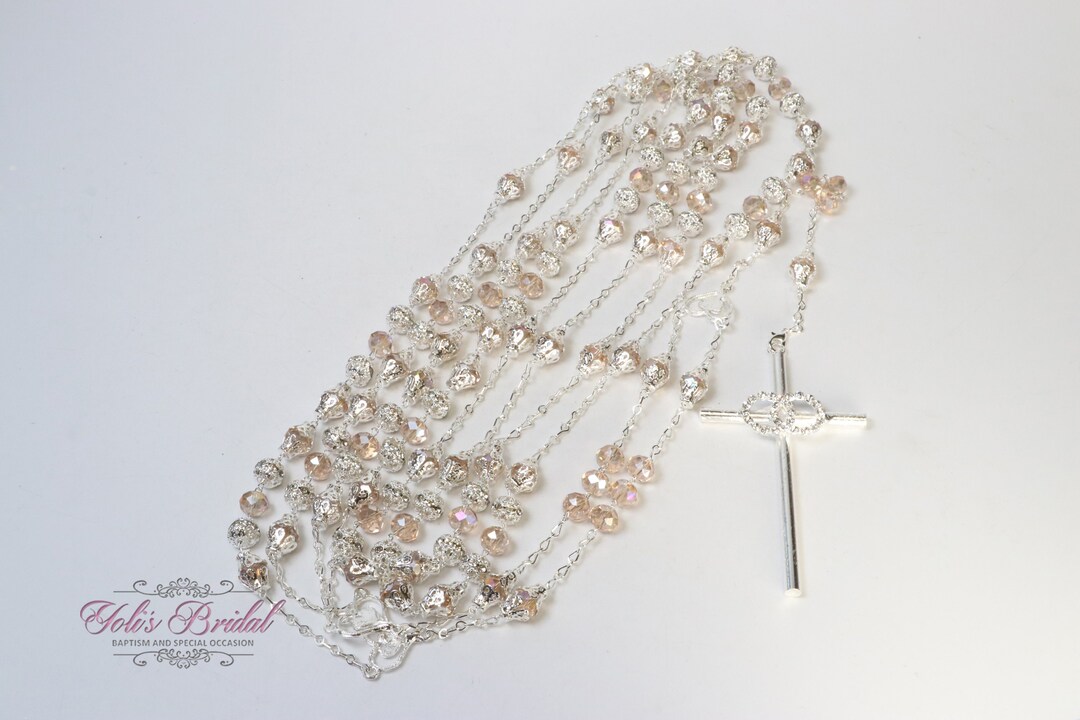 FAST SHIPPING!! Beautiful Silver Wedding Lasso With Honey Crystals ...