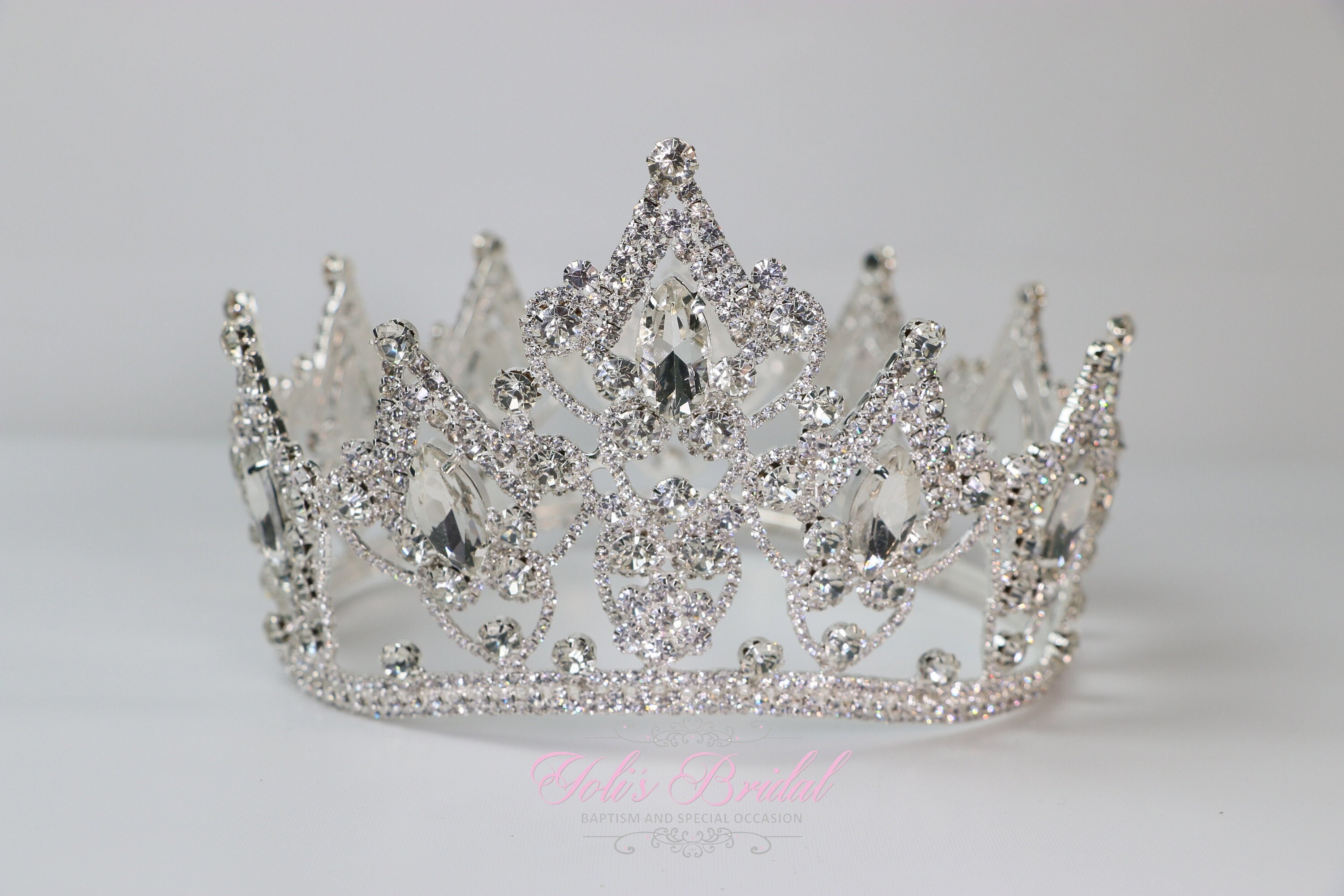 FAST SHIPPING Silver Round Crown Royal Crown Full Crown - Etsy