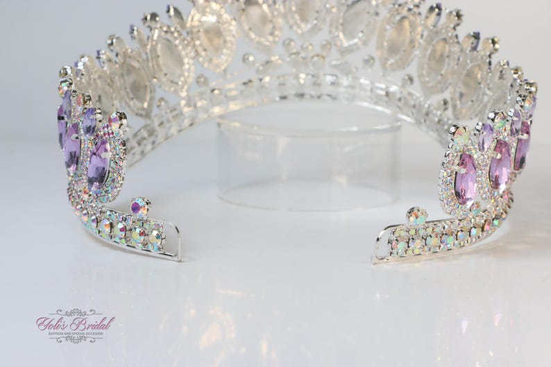 FAST SHIPPING!! Silver AB With Lilac Tiara, Gorgeous Silver Tiara ...