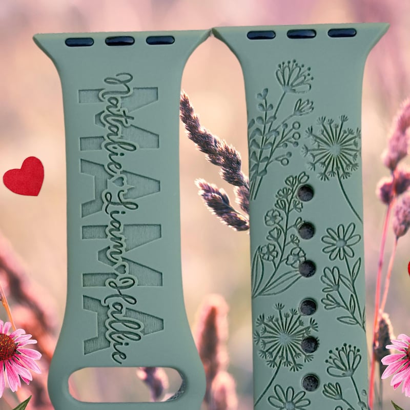 White Flower Watch Strap - Etsy