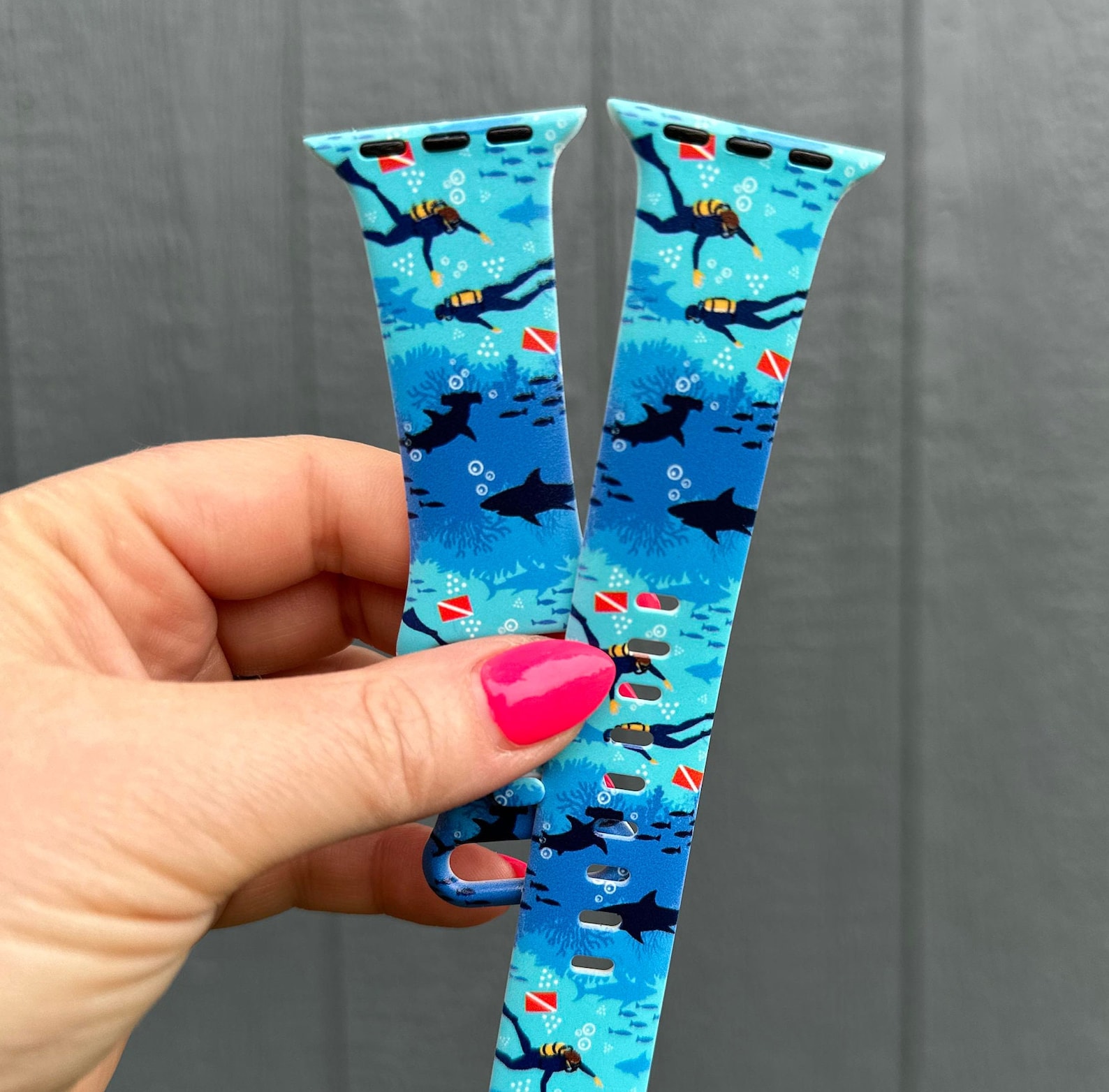 Scuba Diving Watch Bands, UV Printed Watch Band, Personalize It With A ...