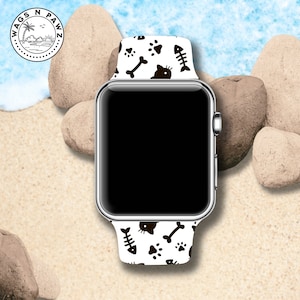 Cat Watch Bands, UV Printed Watch Band, Personalize It With A Name ...