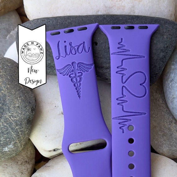 Medical Healthcare Watch Band Silicone That is Laser Engraved - Etsy