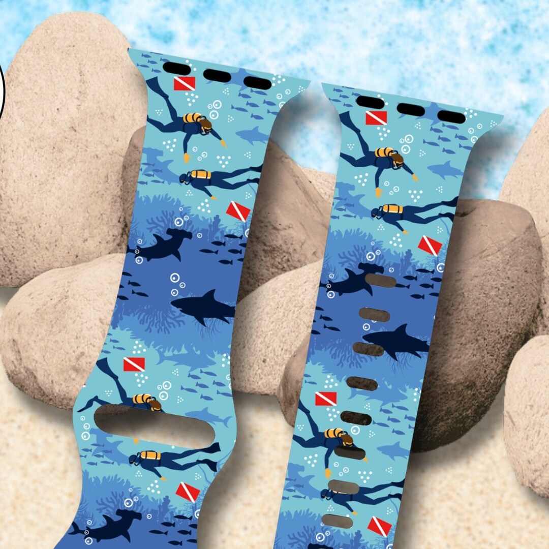 Scuba Diving Watch Bands, UV Printed Watch Band, Personalize It With A ...