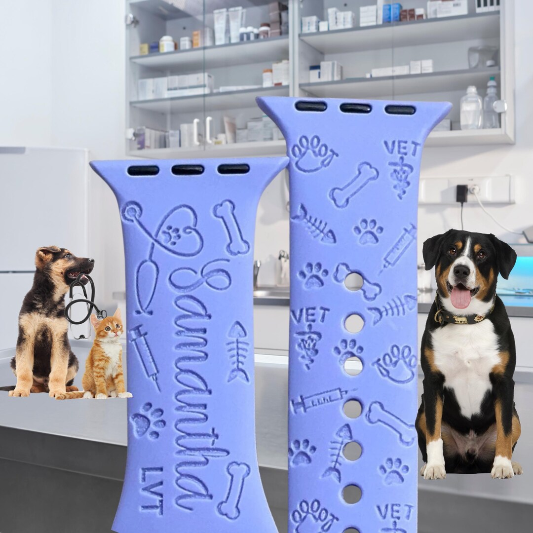 Vet Tech Watch Band Silicone That is Laser Engraved and Compatible ...