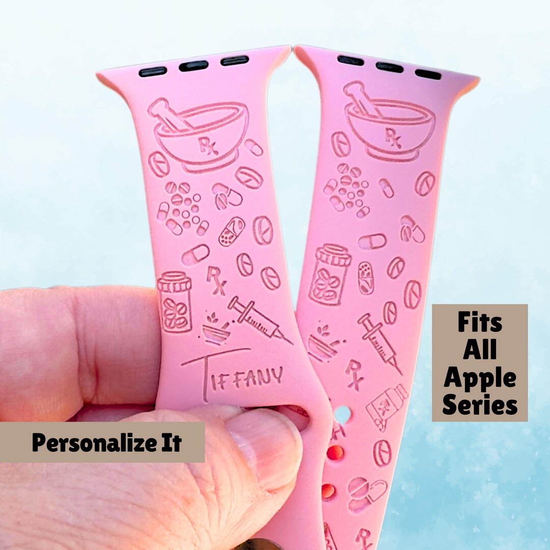Personalized Pharmacist Apple Watch Band: Engraved Pharmacy Gift - Etsy