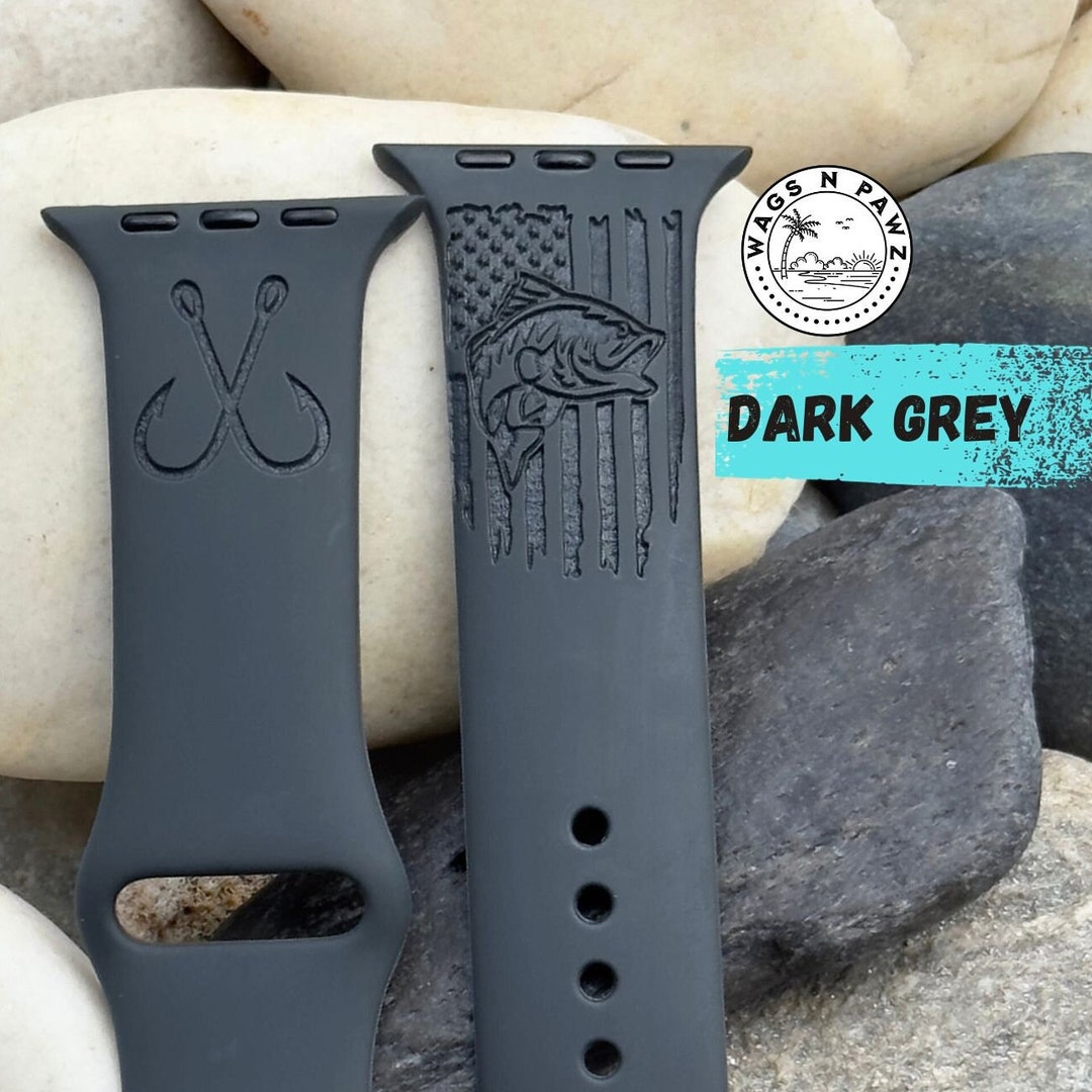 Bass Fishing Watch Band With Fishing Hooks, Fisherman's Gift Idea ...