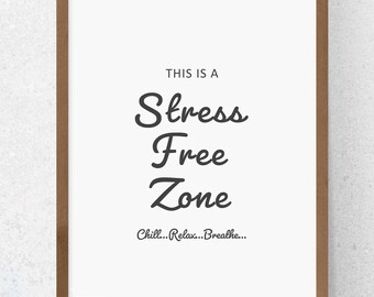 Stress Free Zone - Etsy