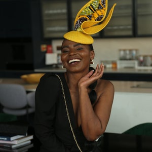 African Print Fascinator - Etsy