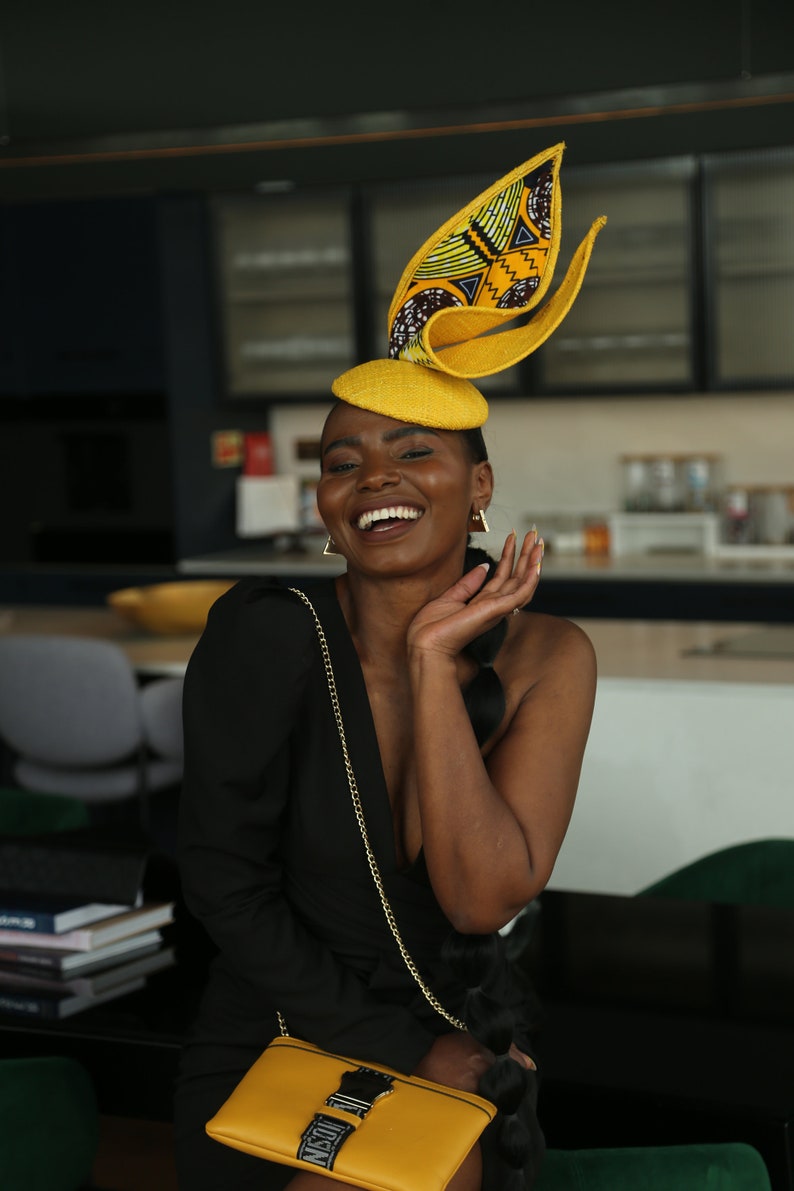 African Print Fascinator - Etsy