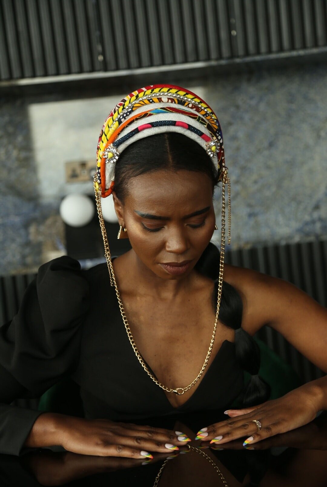 African Print Halo Band Fascinator - Handmade Statement Headpiece by ...