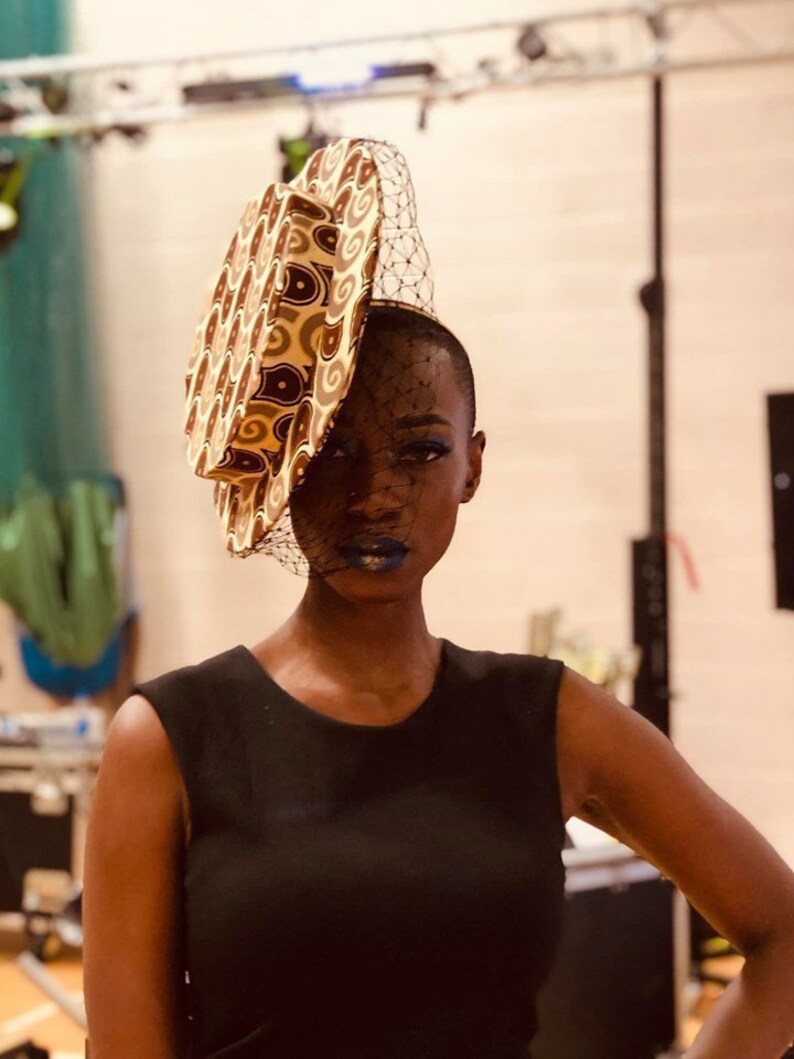 African Print Fascinator - Etsy