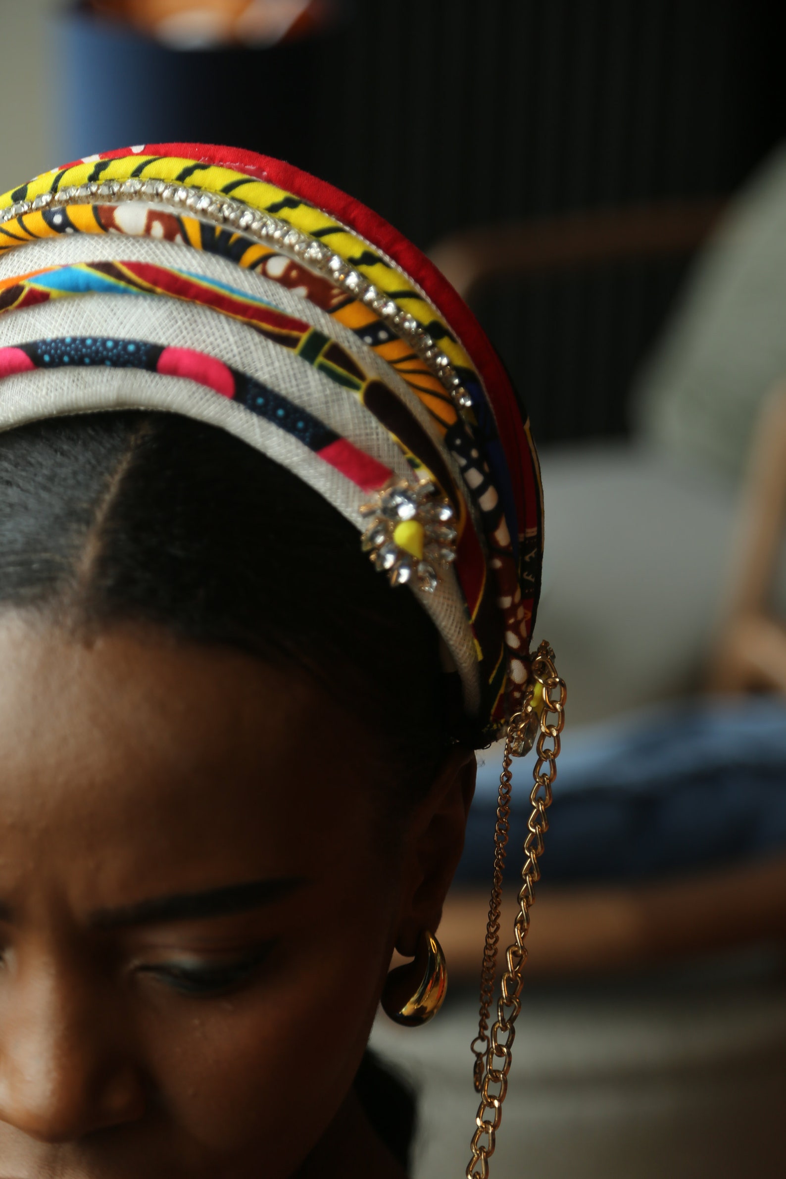 African Print Halo Band Fascinator - Handmade Statement Headpiece by ...