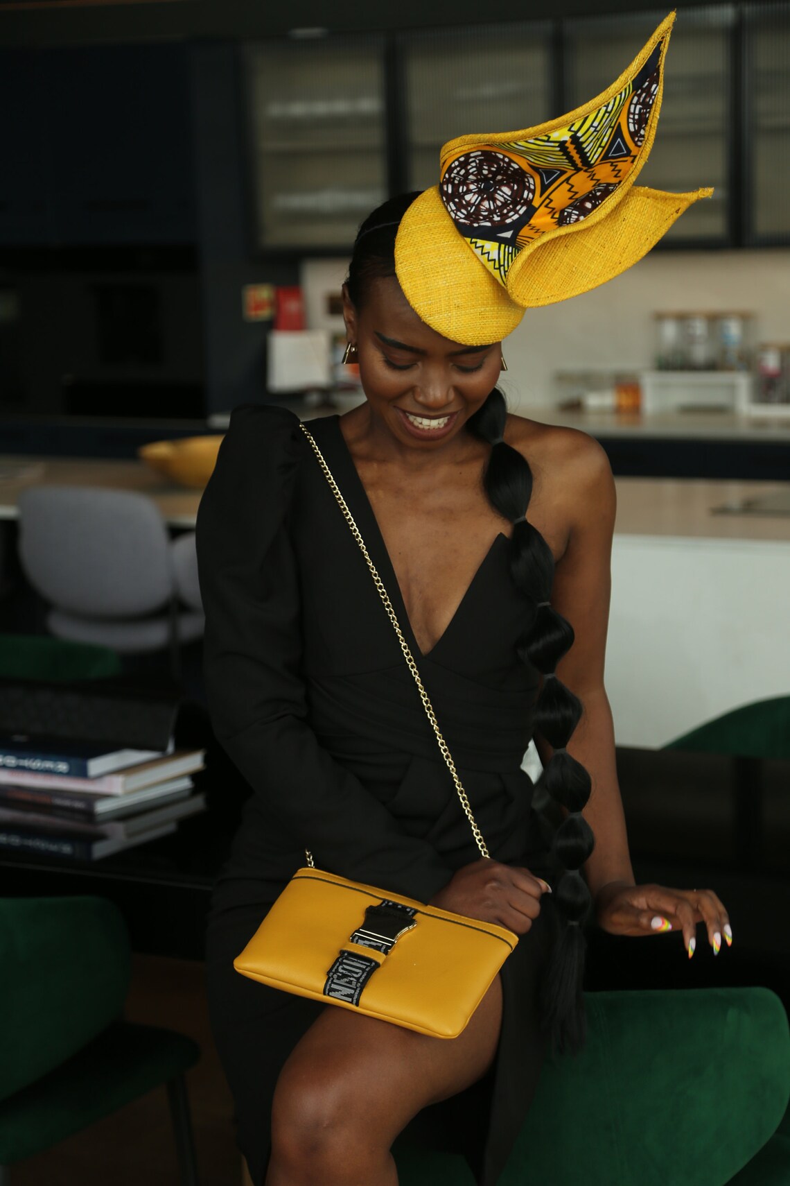 African Print Fascinator - Etsy