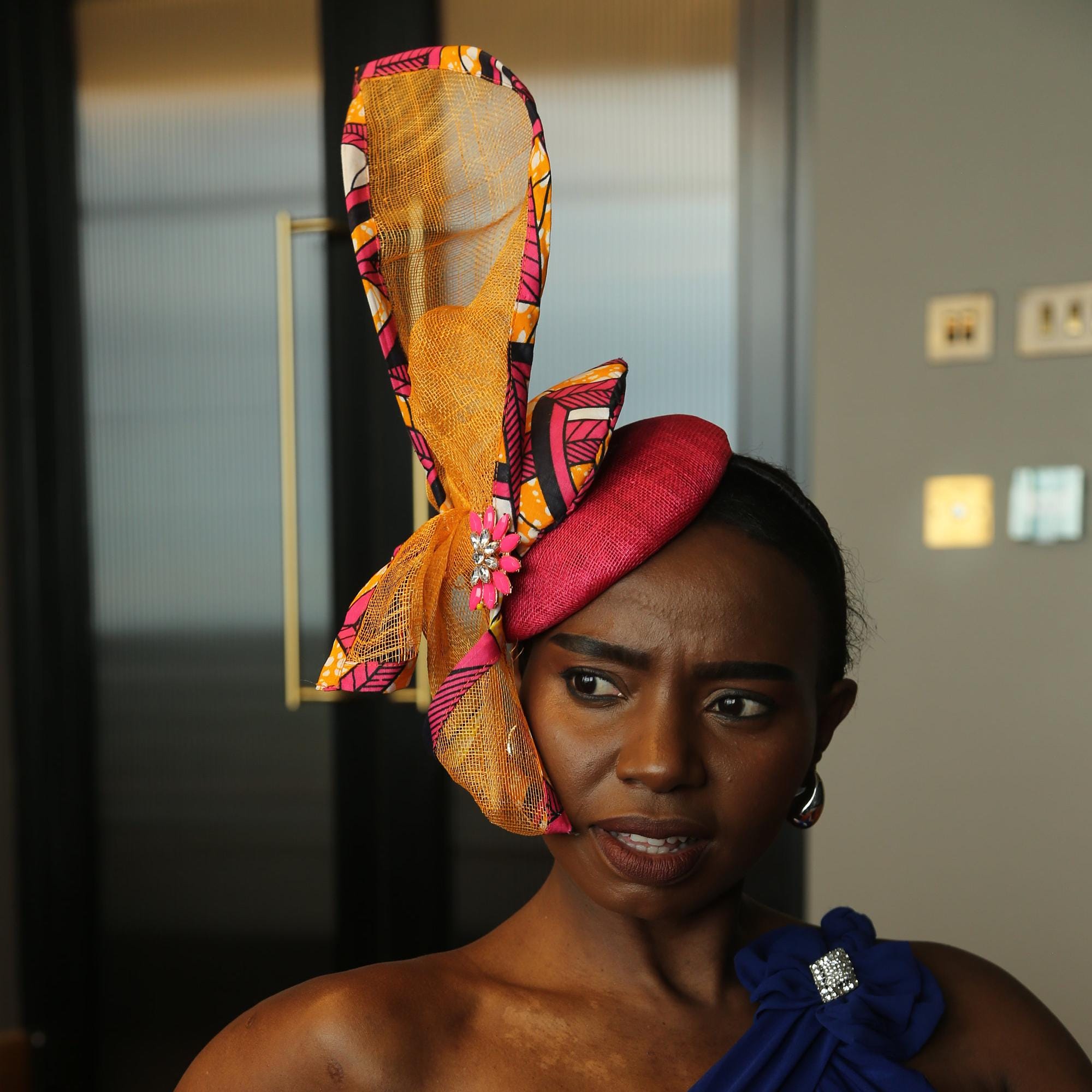 African Print Fascinator - Etsy