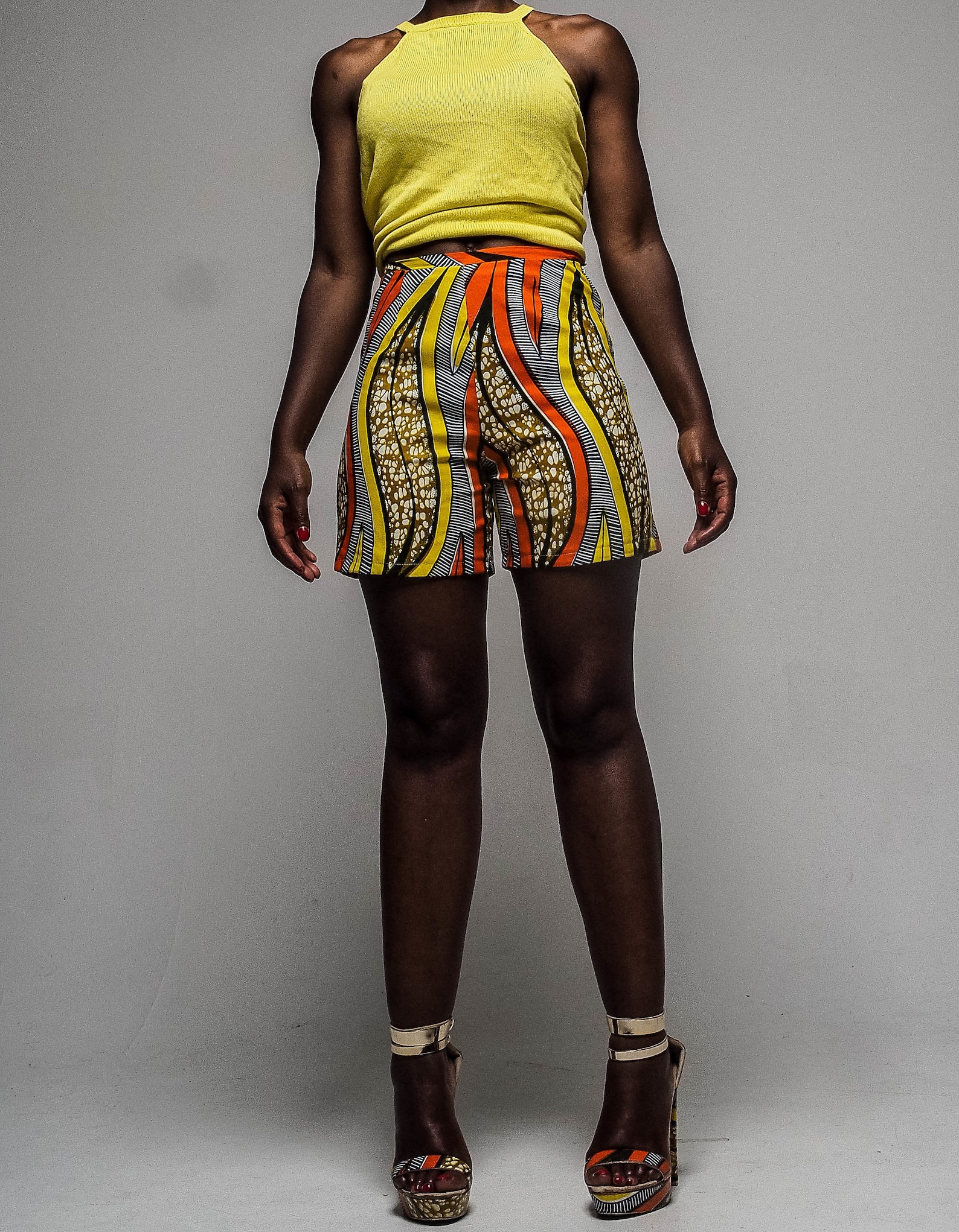 African Print Shorts UK SMALL Size 6 Ankara Shorts, Dutch Wax Print ...