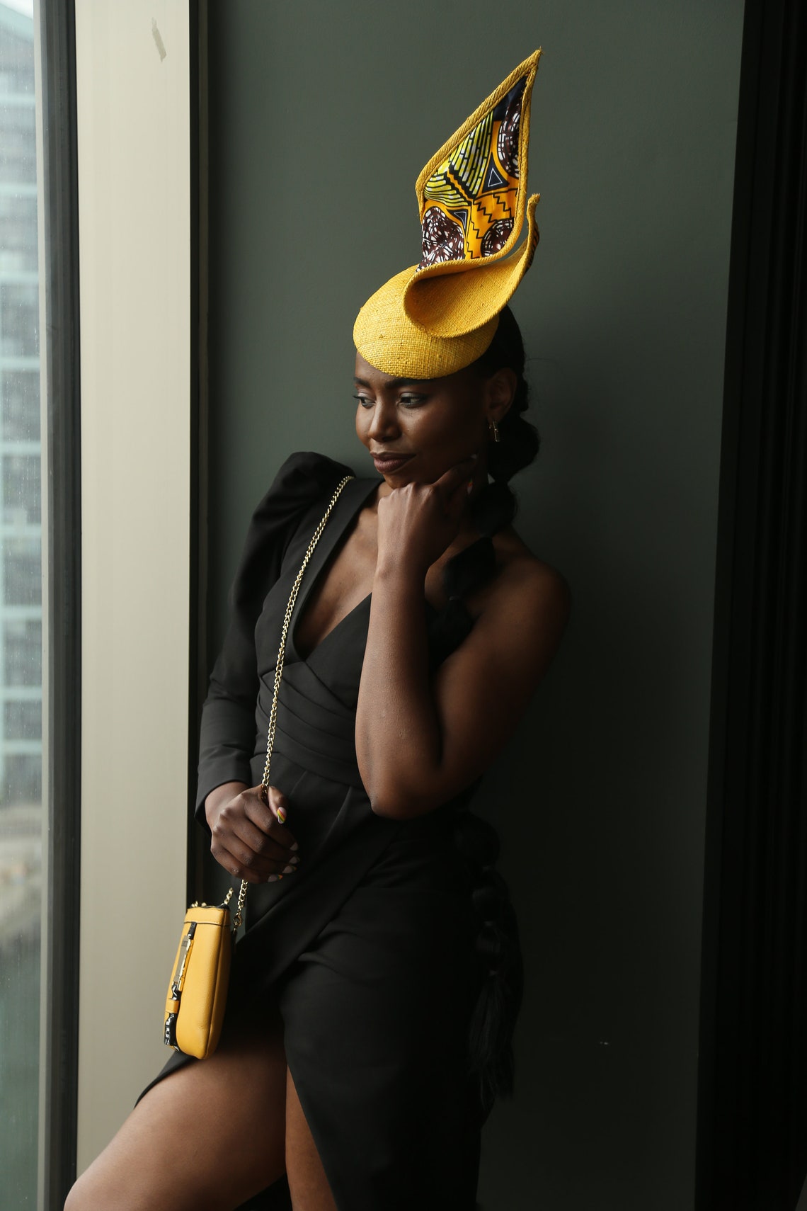 African Print Fascinator - Etsy