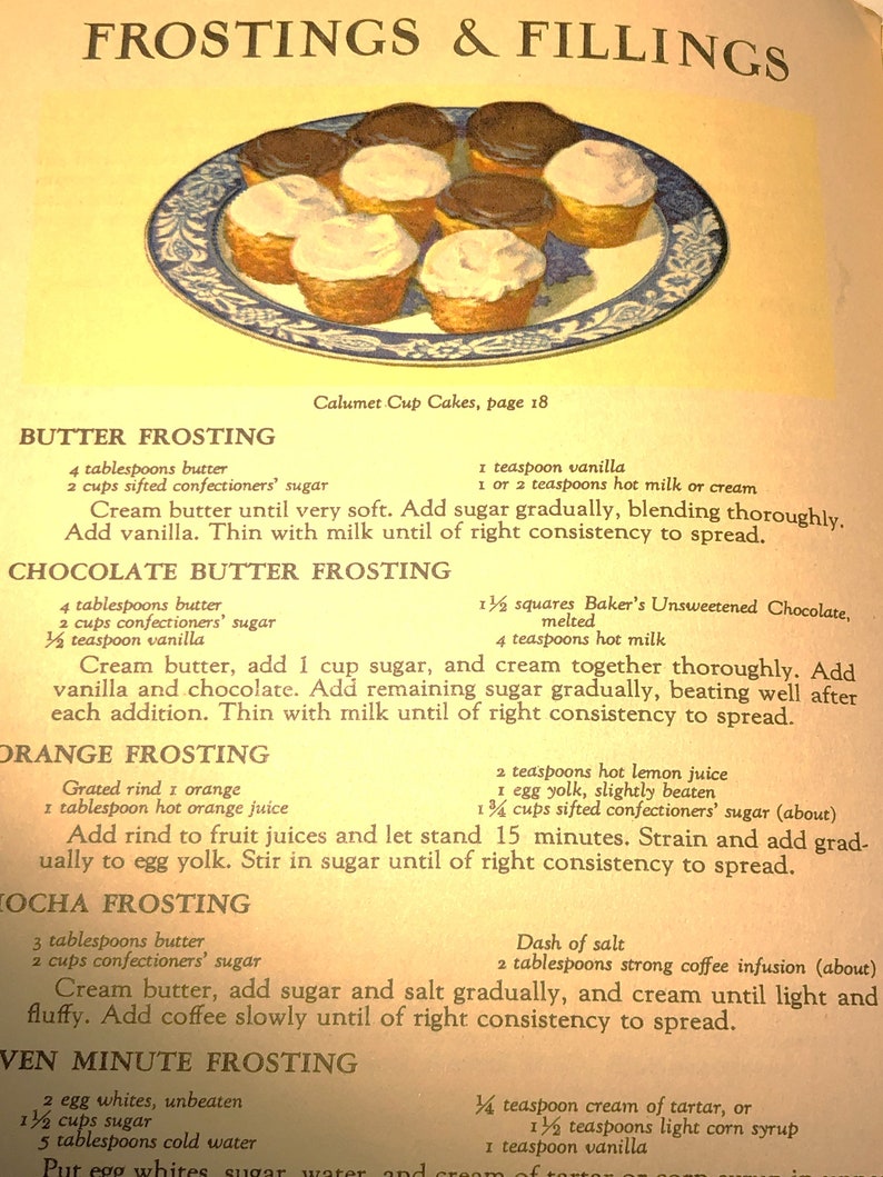 Vintage Calumet Baking Powder Cookbook Recipe Book 1930s Retro - Etsy