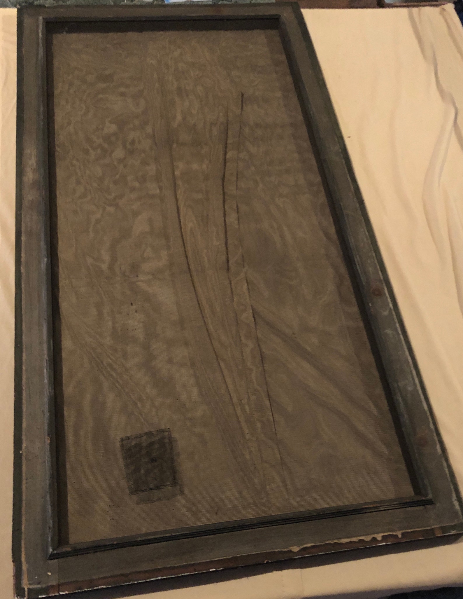 Vintage Screen Door Wood Frame Rustic Architecture Shabby Country Chic ...