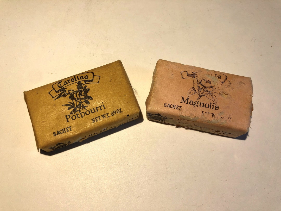 Vintage Carolina Pair of Sachet Bars Soap & Candle Makers - Etsy