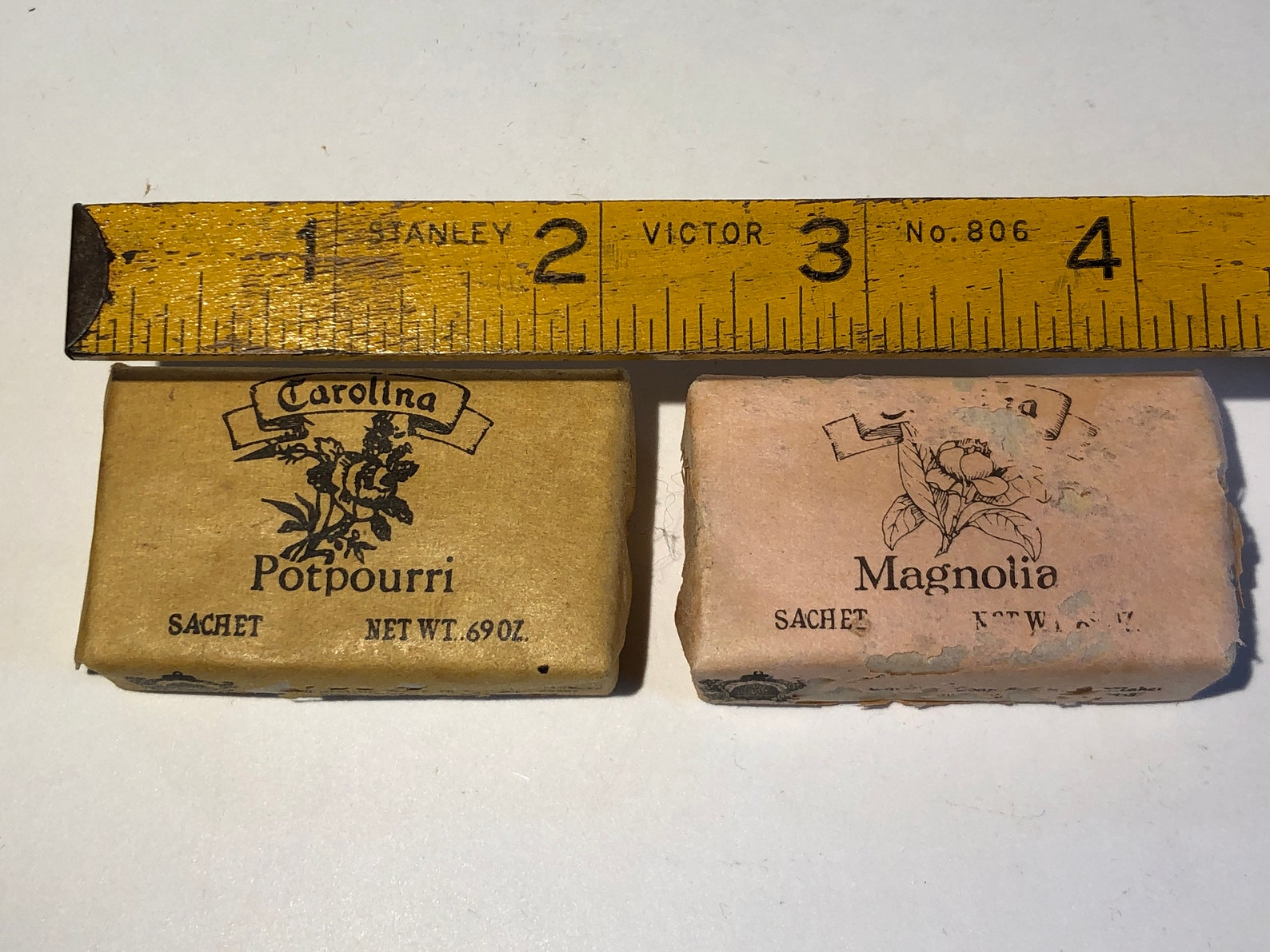 Vintage Carolina Pair of Sachet Bars Soap & Candle Makers - Etsy
