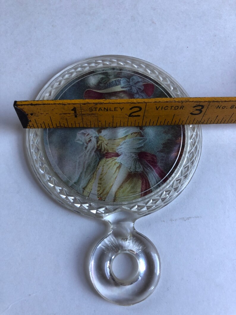 Vintage Victorian Mirror Midcentury Beautiful Victorian Lady Compact ...