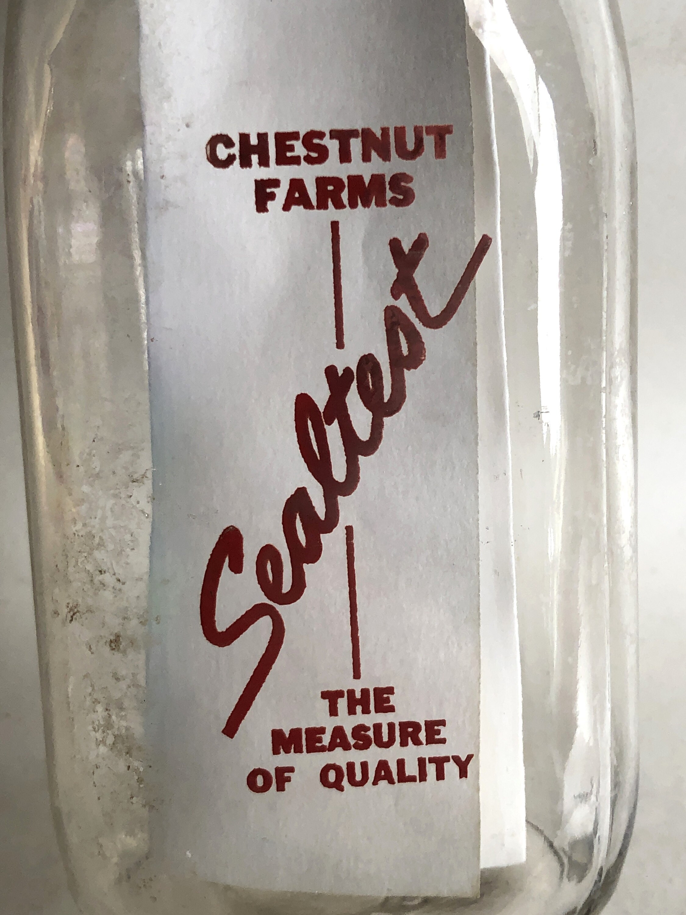 Vintage Sealtest Collectible Glass Bottle Square Milk Bottle Quart ...