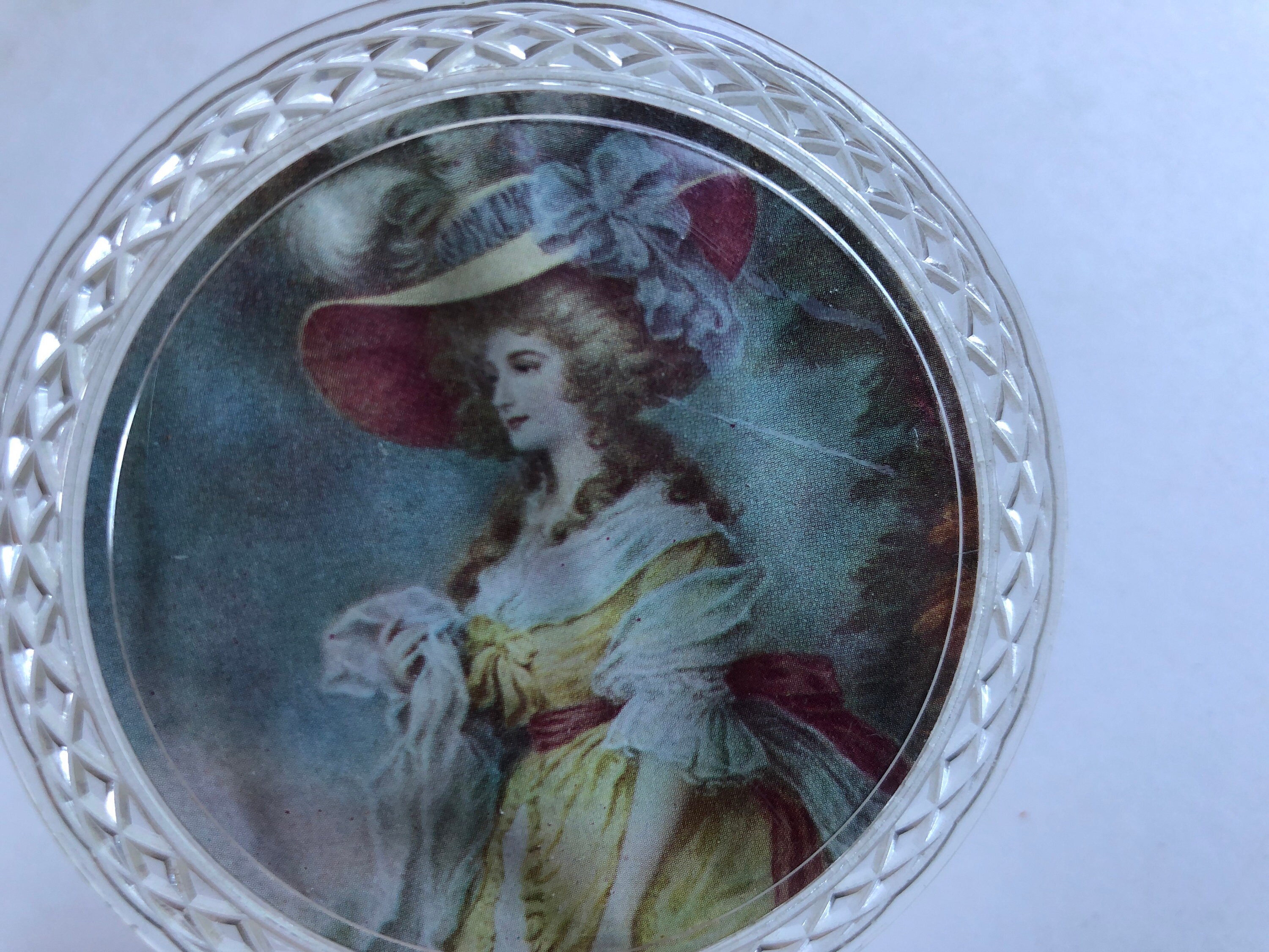 Vintage Victorian Mirror Midcentury Beautiful Victorian Lady Compact ...