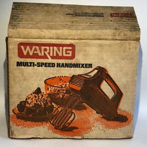 Vintage Waring Hand Mixer Retro Kitchen Kitsch Funky Multi-speed ...