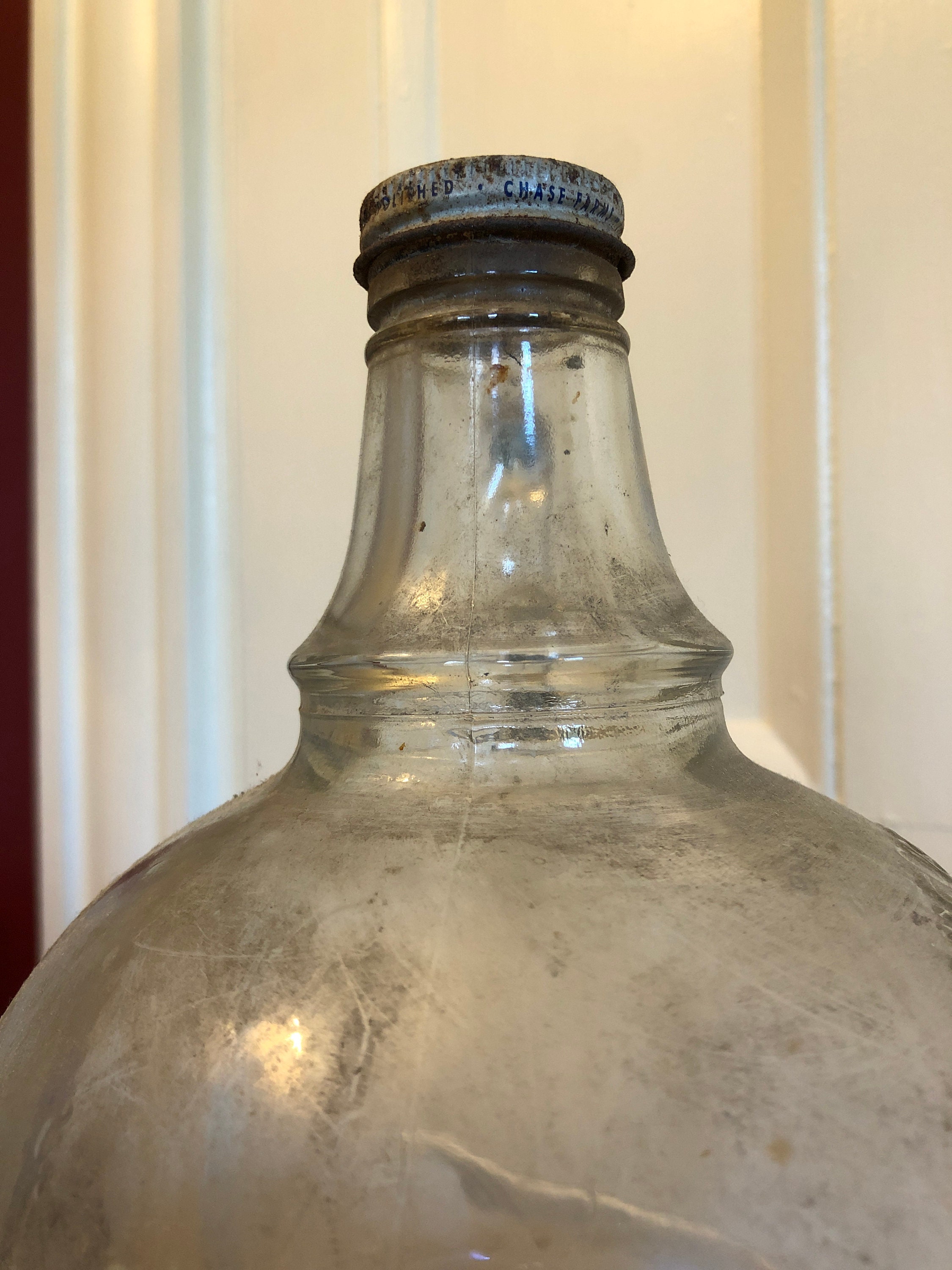 Antique Pure Apple Cider Jug Gallon Chase Farms Littleton Massachusetts ...