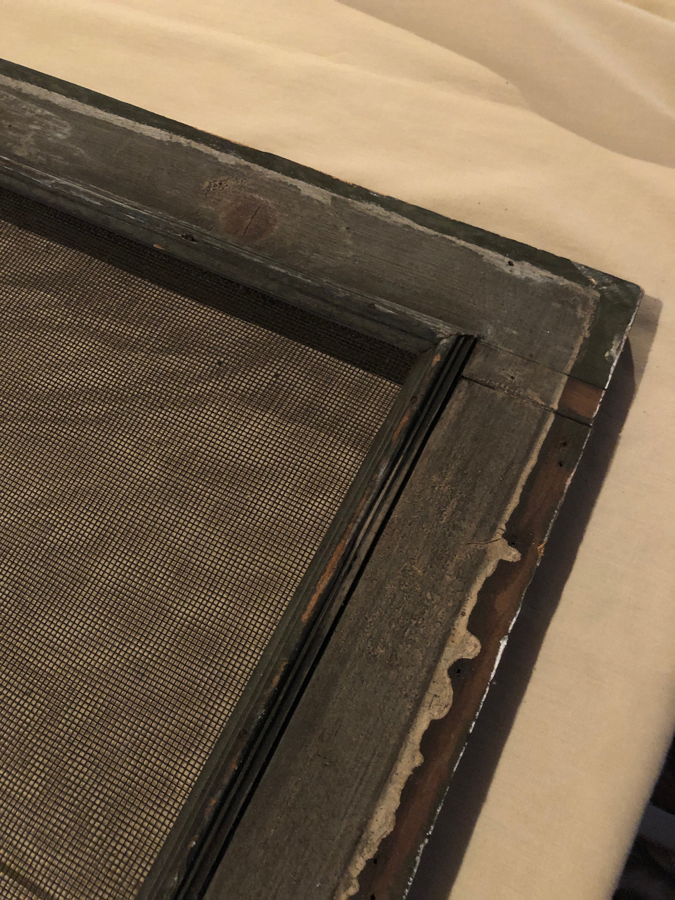 Vintage Screen Door Wood Frame Rustic Architecture Shabby Country Chic ...