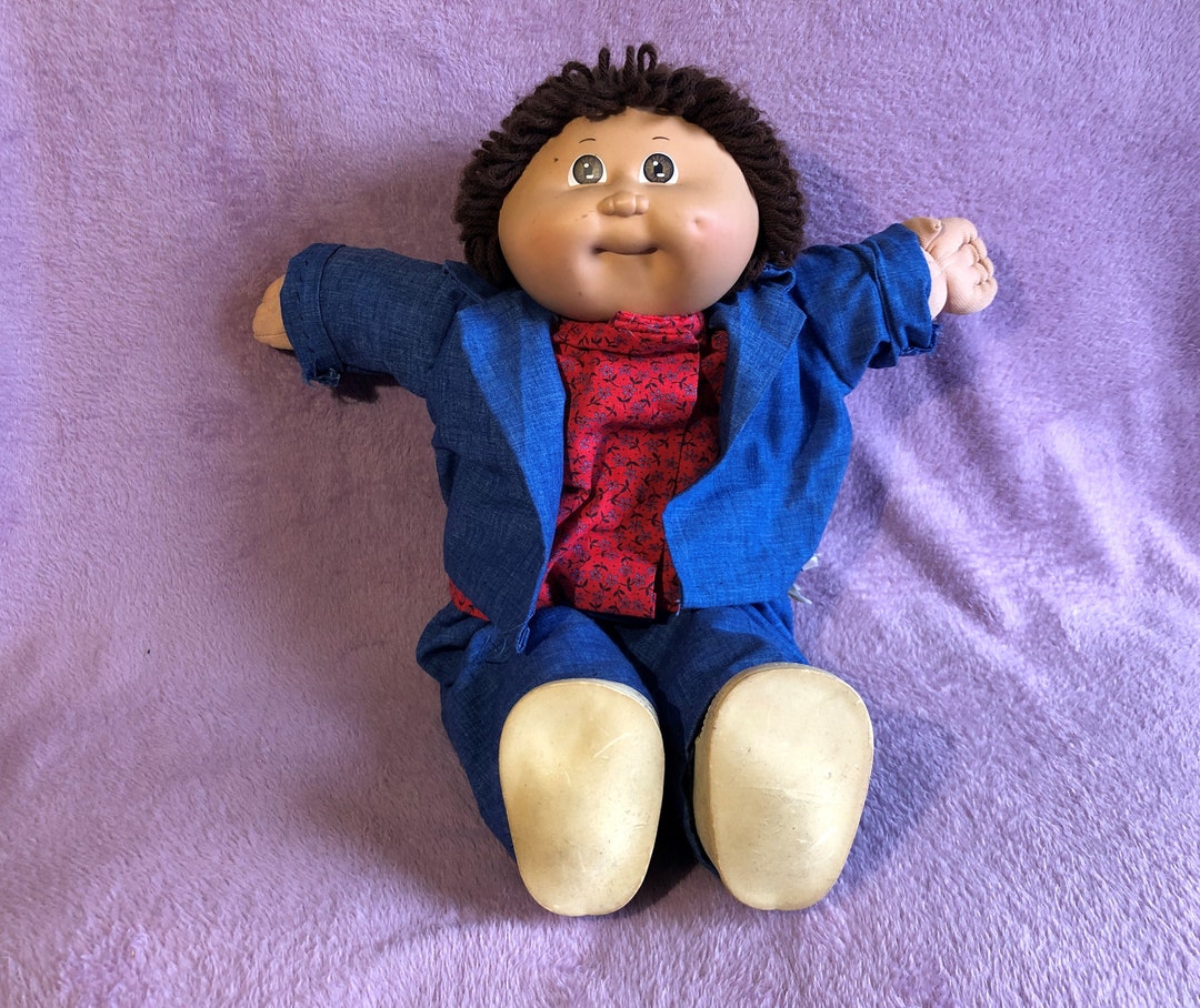 Vintage Cabbage Patch Doll: Xavier Roberts, Brown Hair, 16" Collectible ...