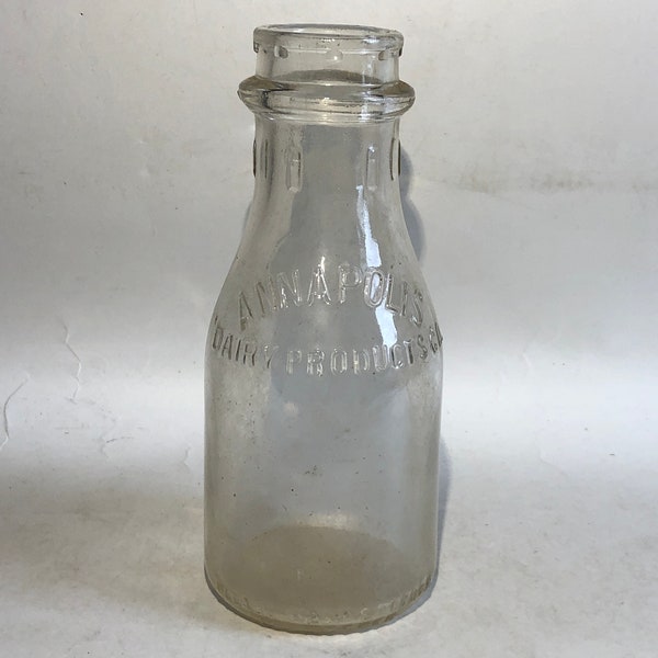 One Pint Glass Milk Bottles - Etsy