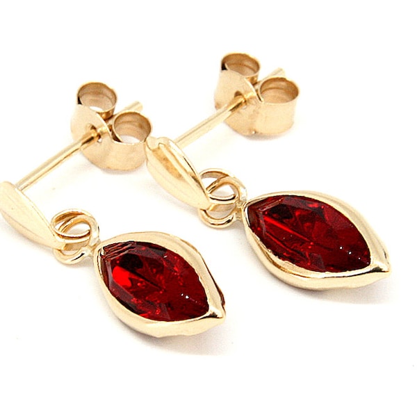 Red Swarovski Earrings - Etsy