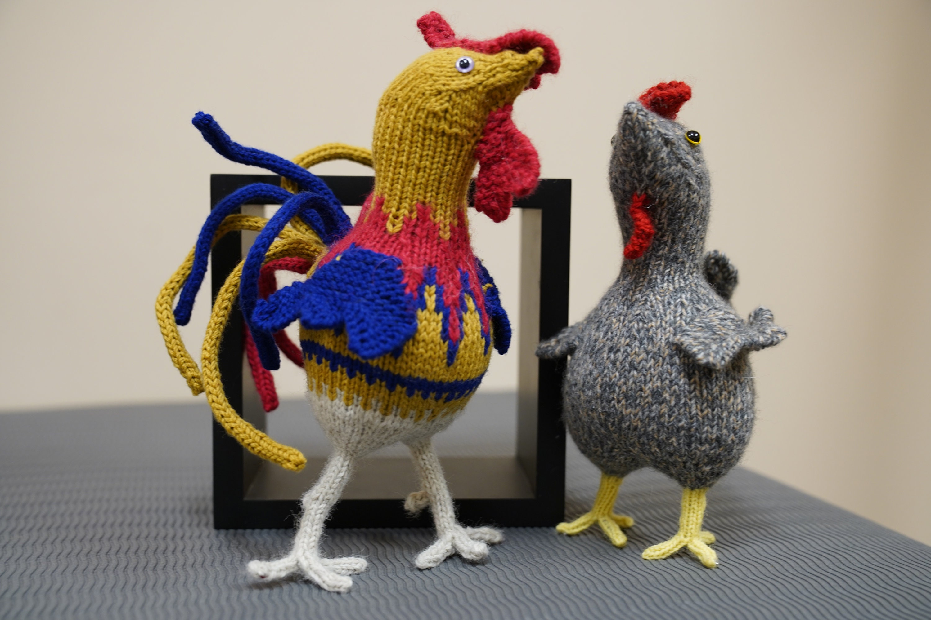 ROOSTER AND HEN - Knitting Pattern, Not Finished Toy - Etsy