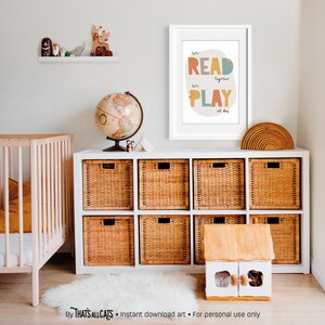 Playroom Wall Decor, Playroom Printables, Boho Nursery Print, Toddler ...