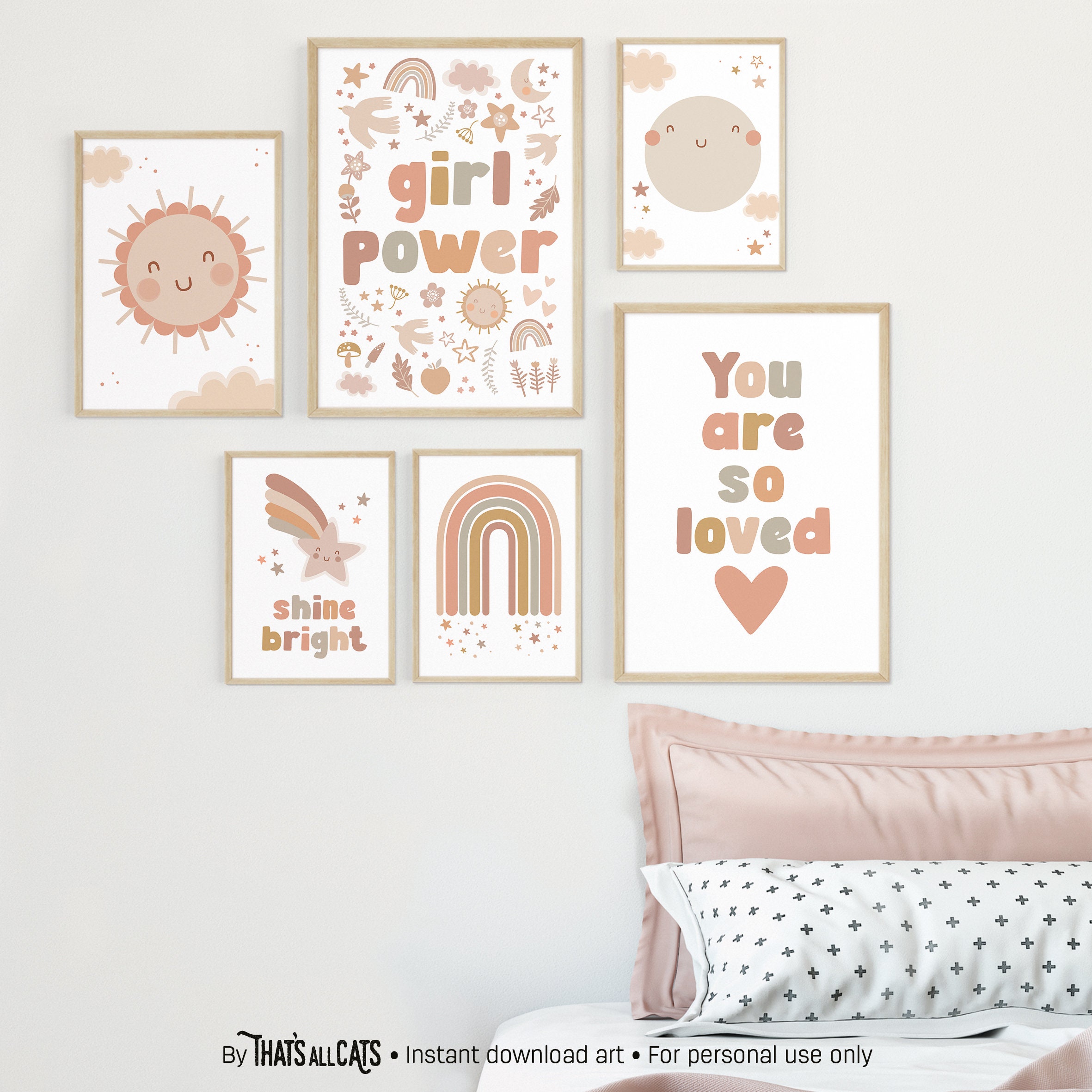 Girl Power Printable, Girls Room Wall Art, Nursery Prints Girl, Nursery ...