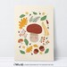 Mushroom Printable, Boho Print Nursery, Woodland Prints, Nursery Decor ...