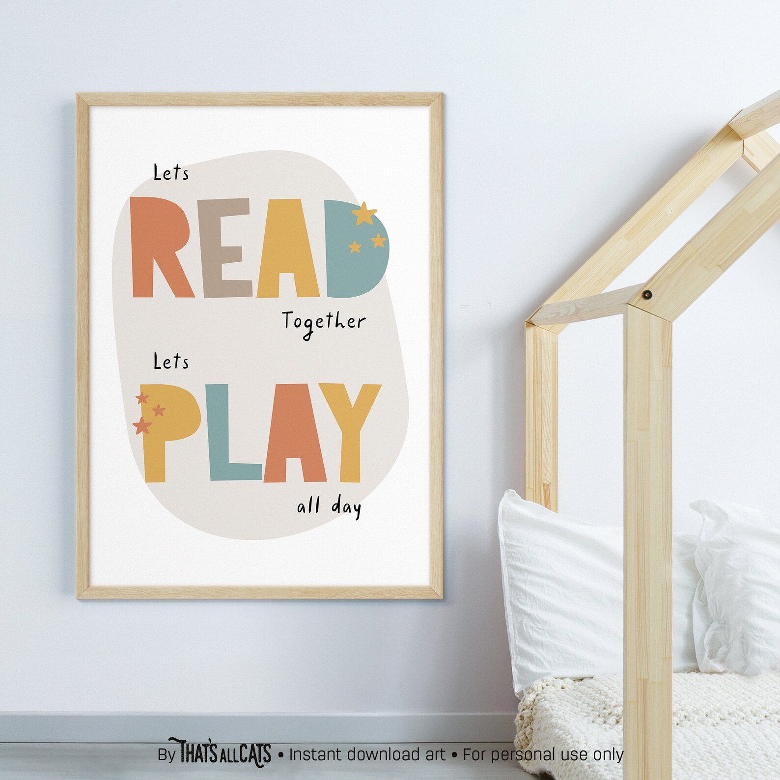 Playroom Wall Decor, Playroom Printables, Boho Nursery Print, Toddler ...