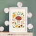 Mushroom Printable, Boho Print Nursery, Woodland Prints, Nursery Decor ...
