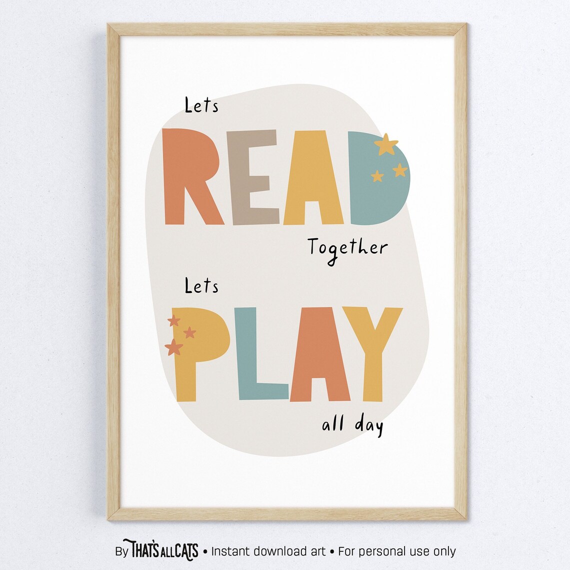 Playroom Wall Decor, Playroom Printables, Boho Nursery Print, Toddler ...