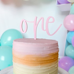 One Cake Topper, First Birthday Cake Topper, ONE Smash Cake Topper ...