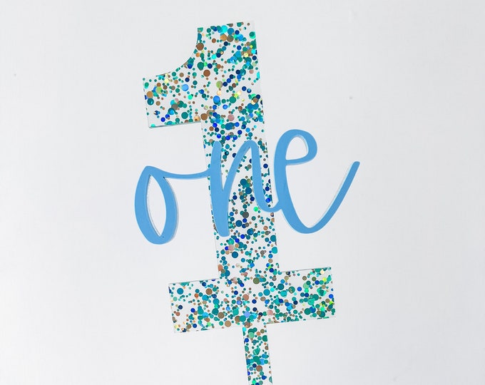 Personalized Birthday Cake Topper . One Cake Topper . First Birthday ...