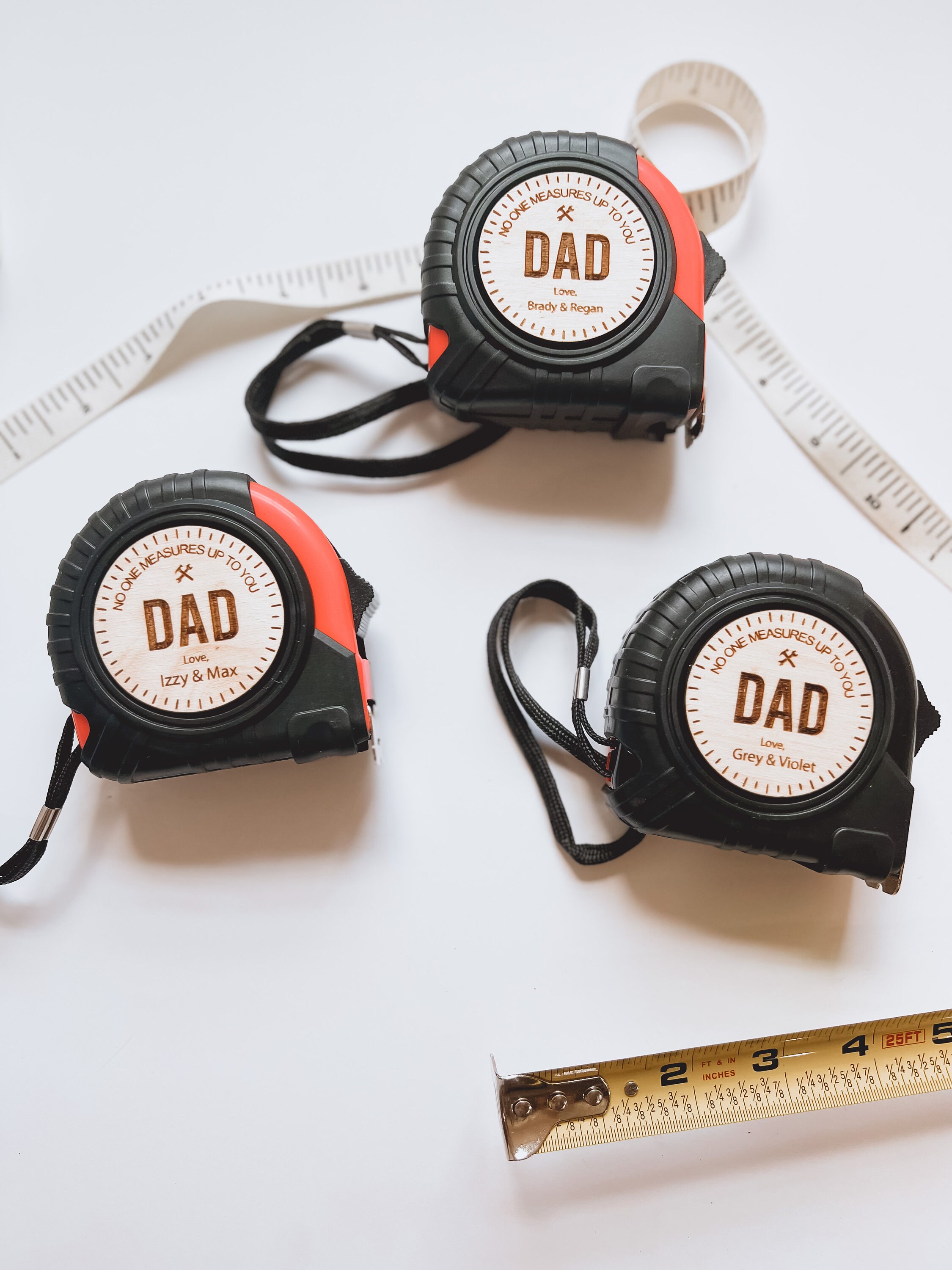 Personalized Tape Measure, Gift for Dad, No One Measures up to You ...