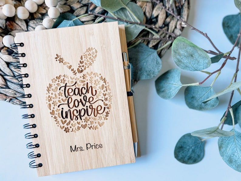 Personalized Teacher Notebook Teacher Notebook Back to - Etsy