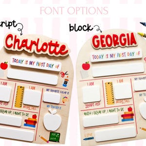 Additional Name for Back to School Arched Board - Etsy